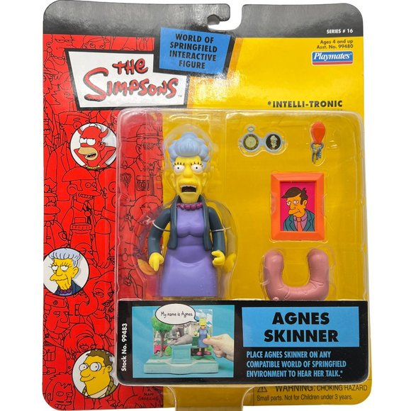 The Simpsons | Toys | Simpsons Agnes Skinner Voice Activated World Of ...